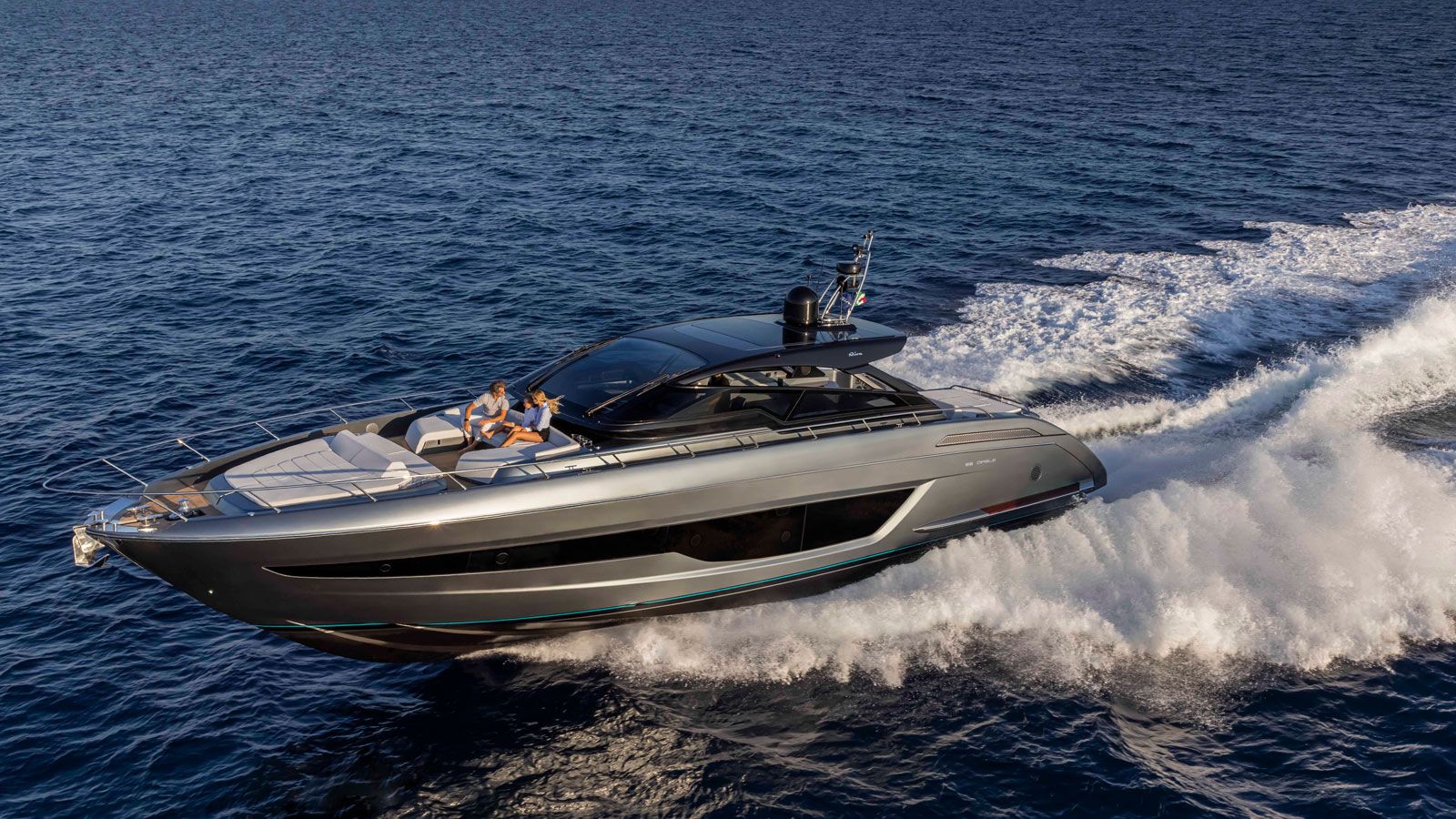 On board the 21m Riva 68 Diable yacht with a "design from the future"